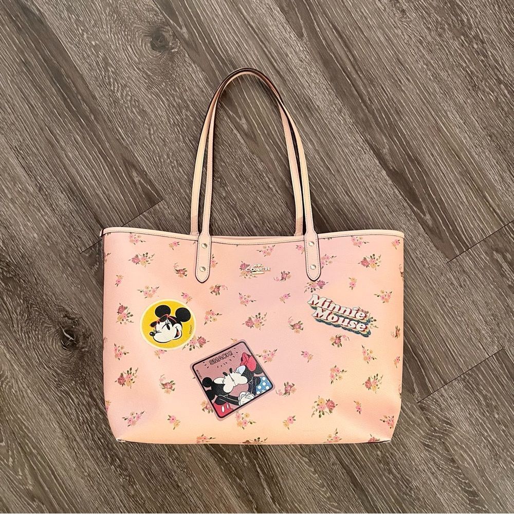 Coach Minnie Mouse Reversible Tote - Gem